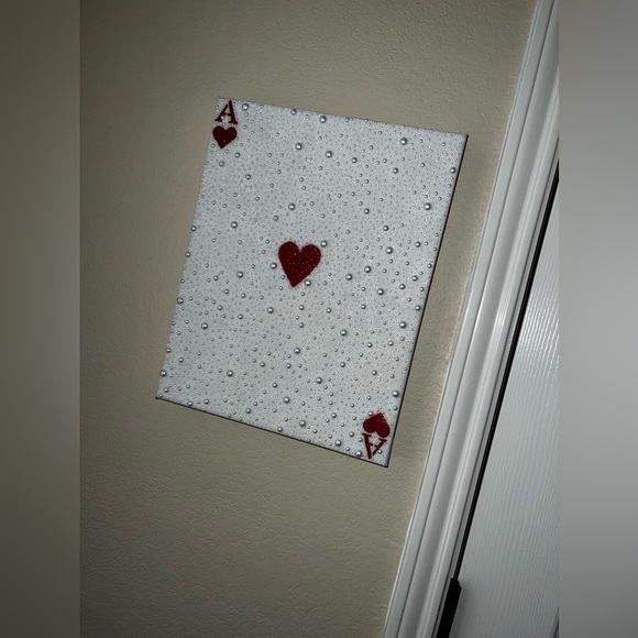 Wall Decor | Ace Of Hearts Rhinestone Decor | Poshmark